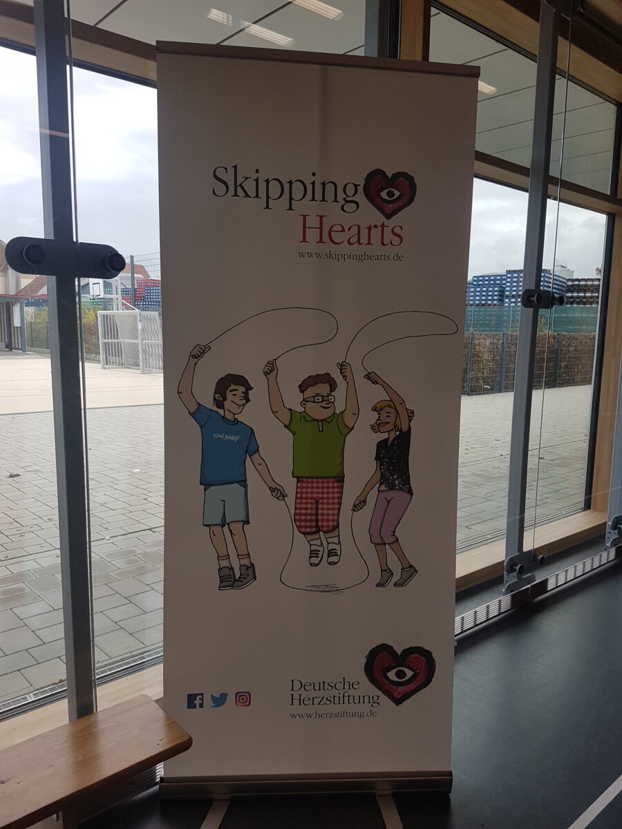 Skipping Hearts bei der Klasse 3c • Kreuzschule im alten Stadion